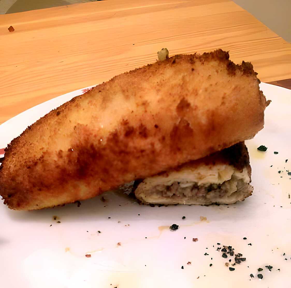 Recette de Crêpe salé pané