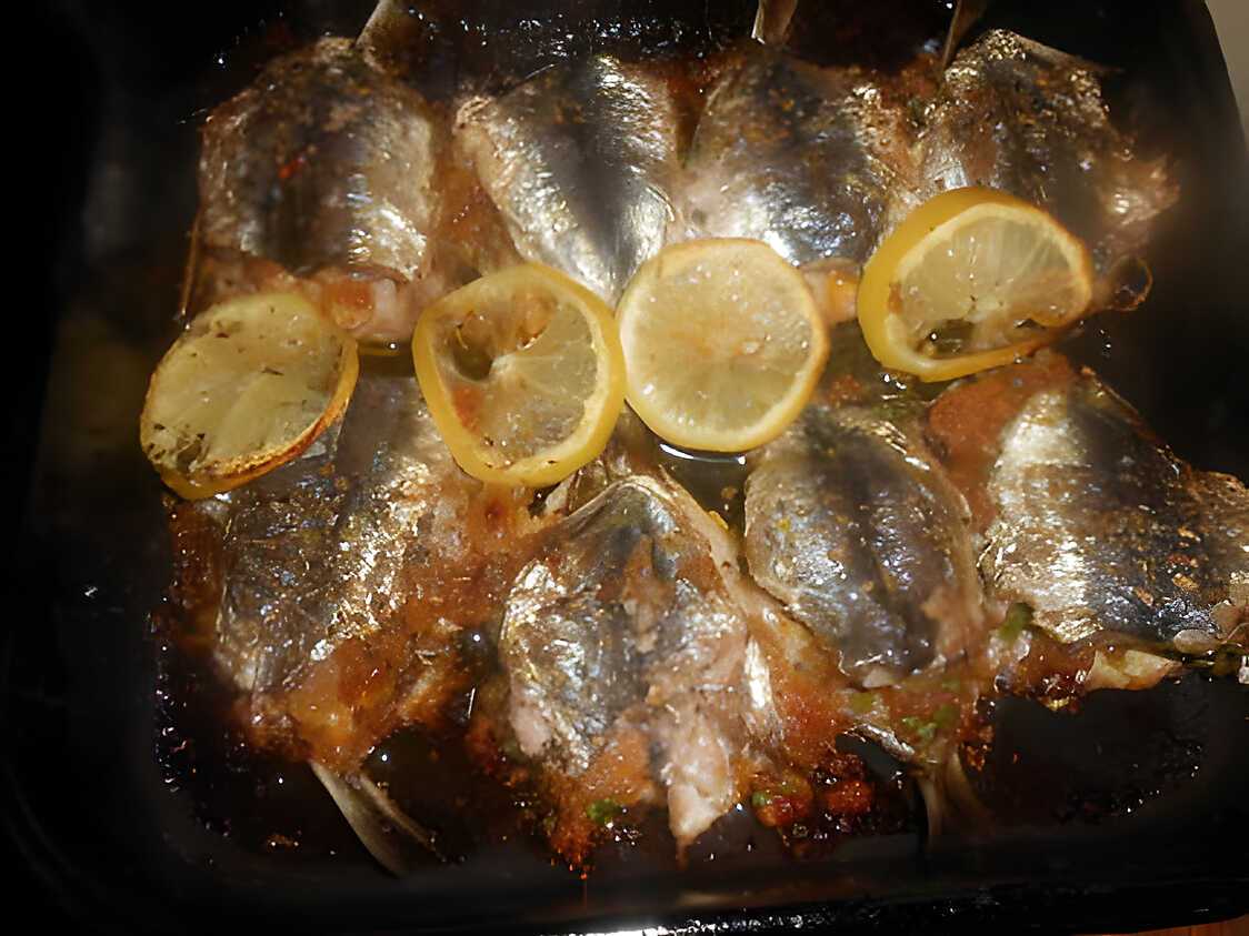 Recette de Filet de sardines aux raisins blonds