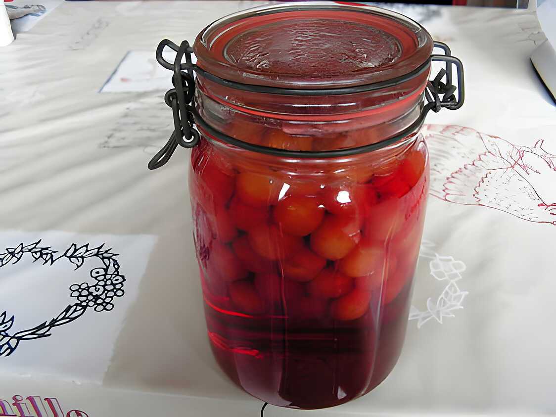 Recette de Prunes rouges au sirop