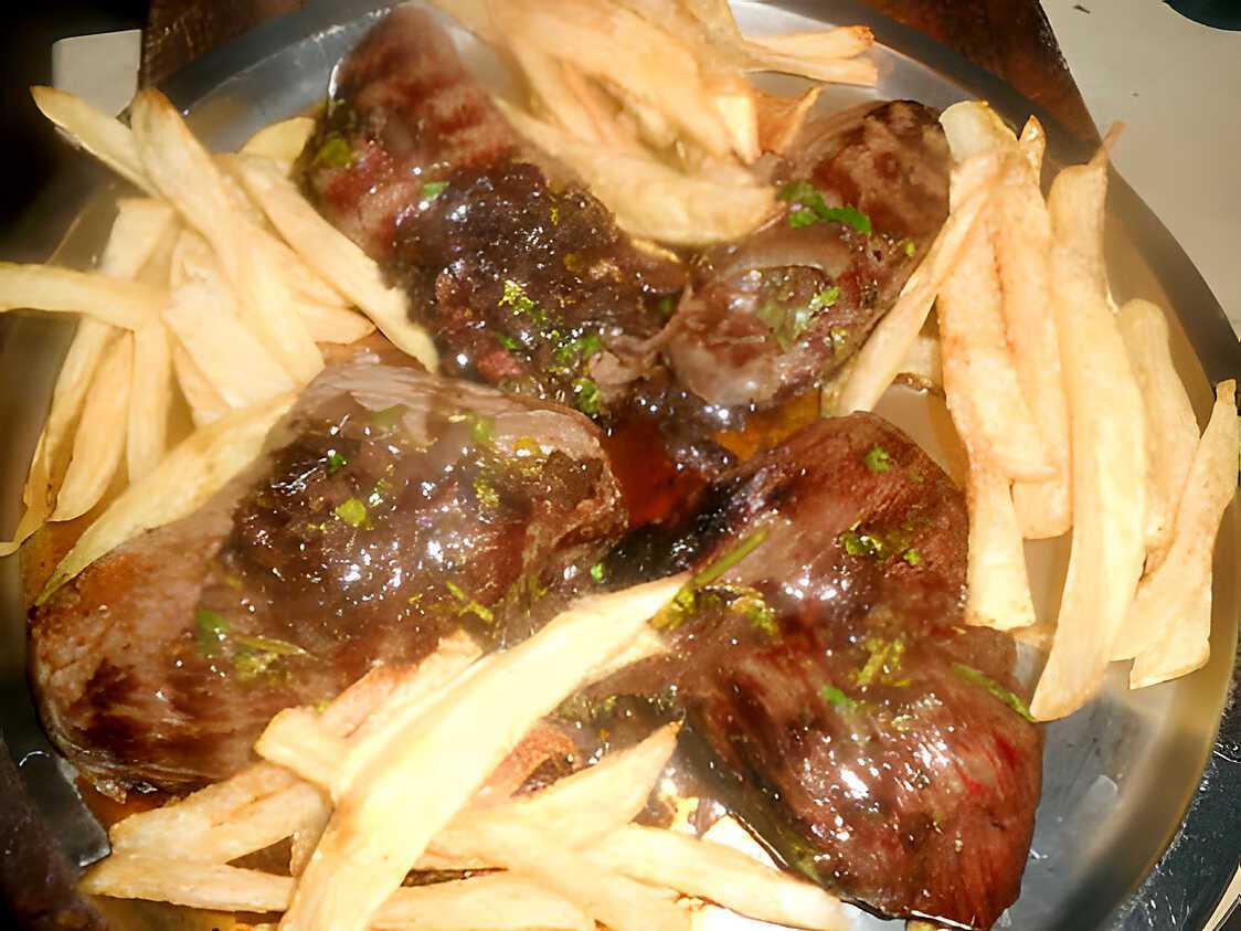 Recette de Pavé de rumsteak beurre d échalotes au vinaigre balsamique