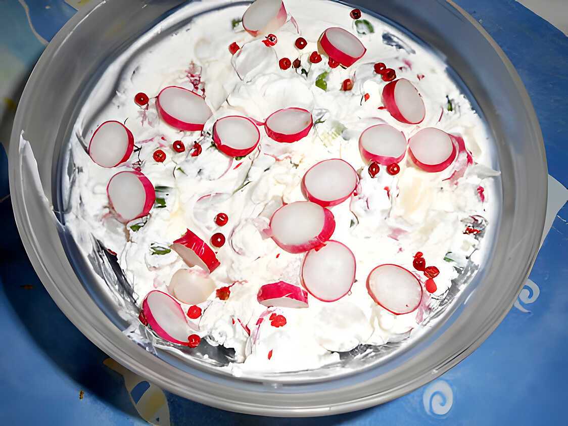Recette de Fromage blanc aux radis