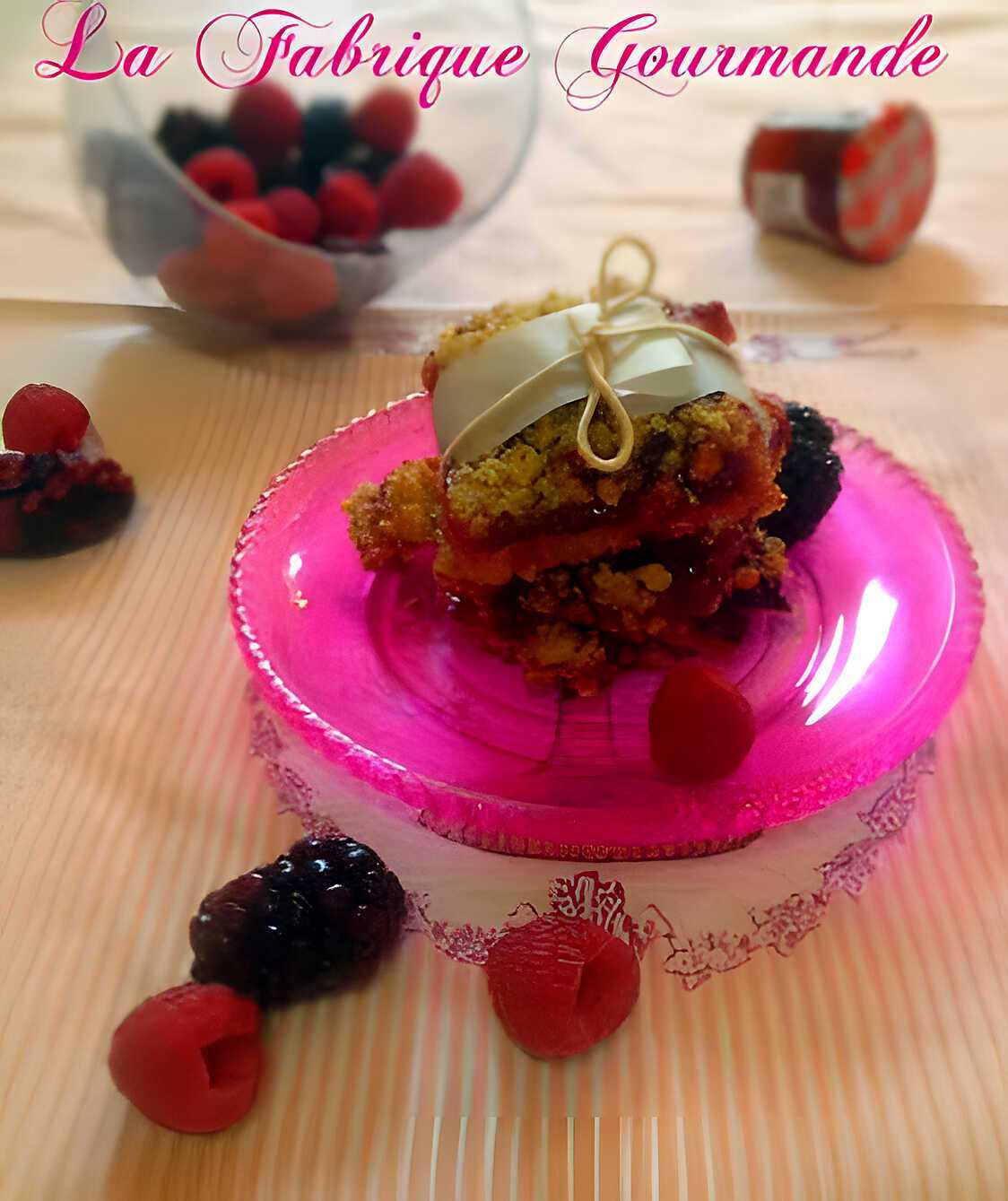 Recette de Streusel Bars aux Fruits Rouges