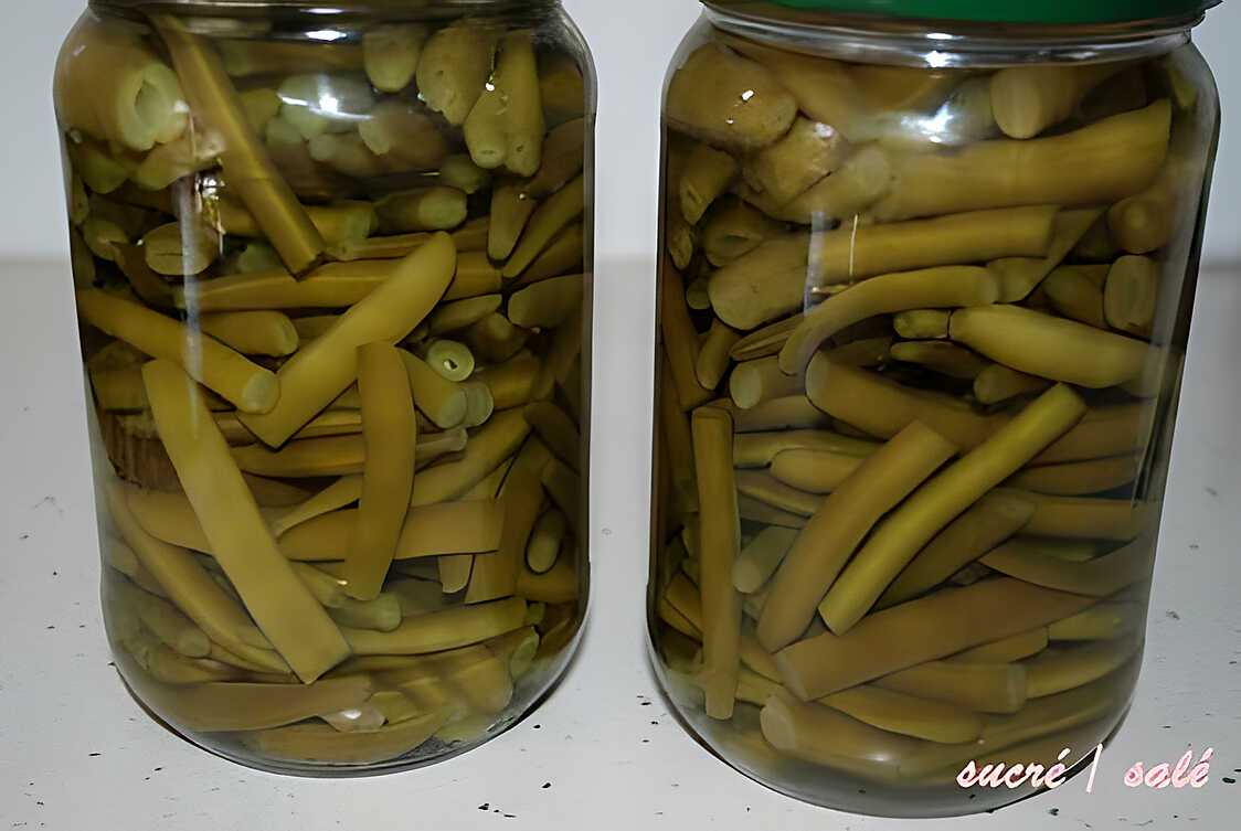 Recette de Conserves d'haricots verts