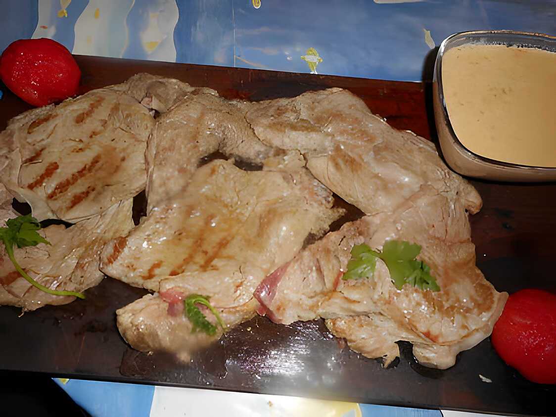 Recette d'Entrecote grillée sauce au maroilles