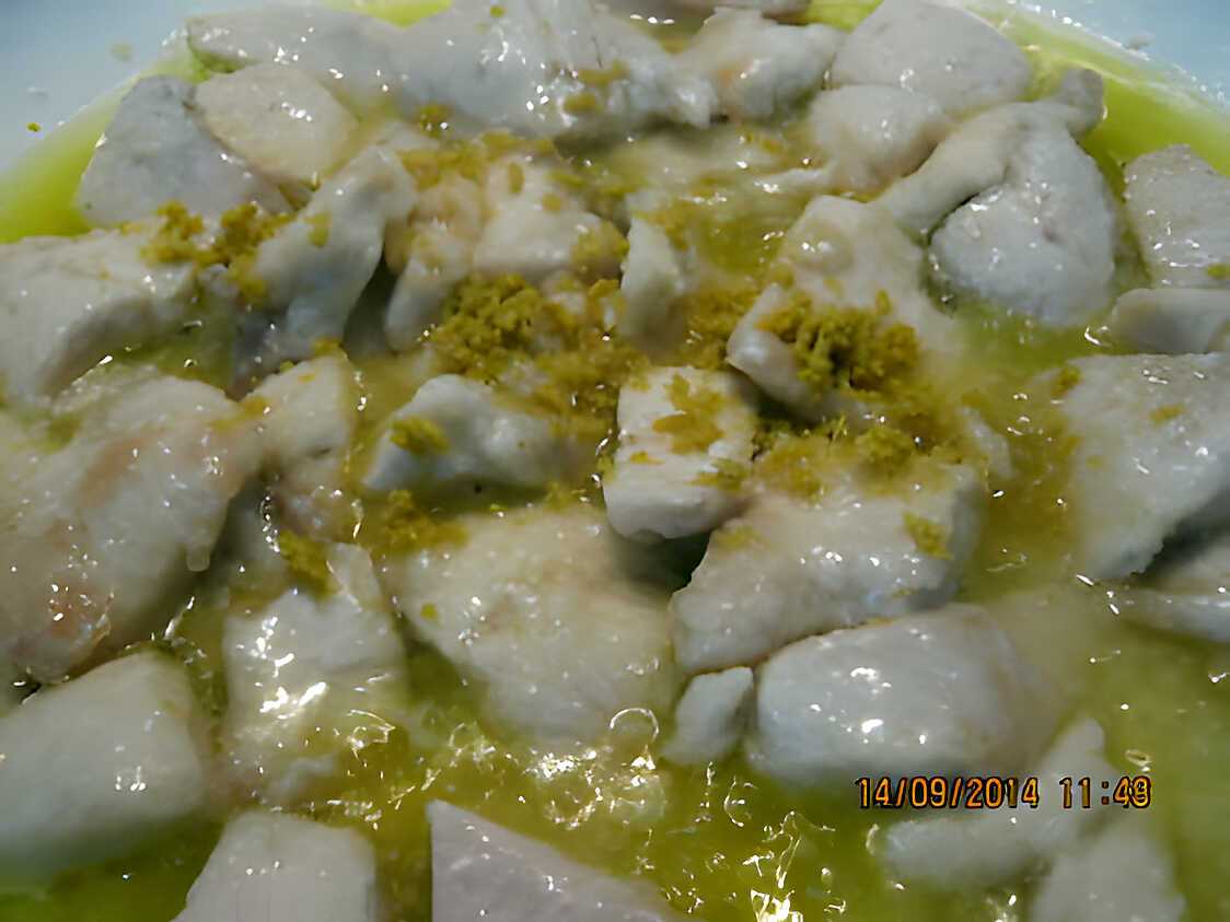 Recette de Blanc de poulet au citron