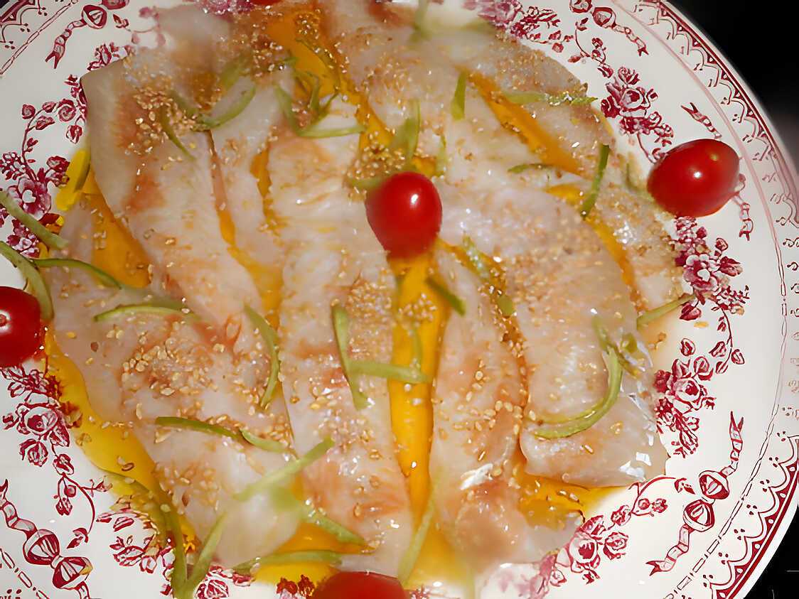 Recette de Filets de rouget grondin marinés