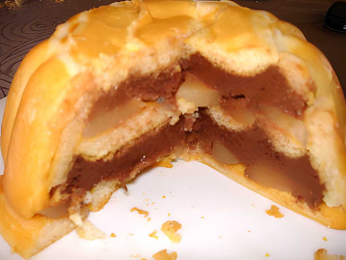Recette de Charlotte poire chocolat par lyly59