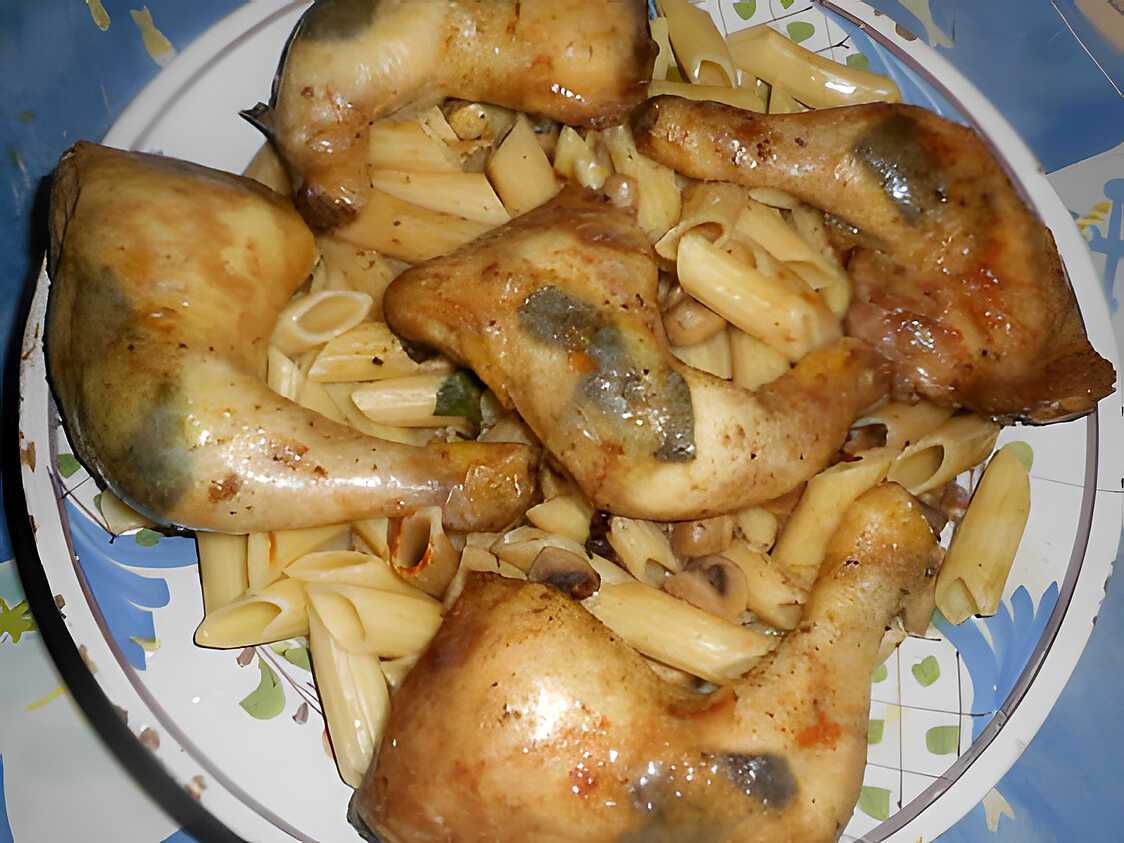 Recette de Macaronis au poulet et a la sauge