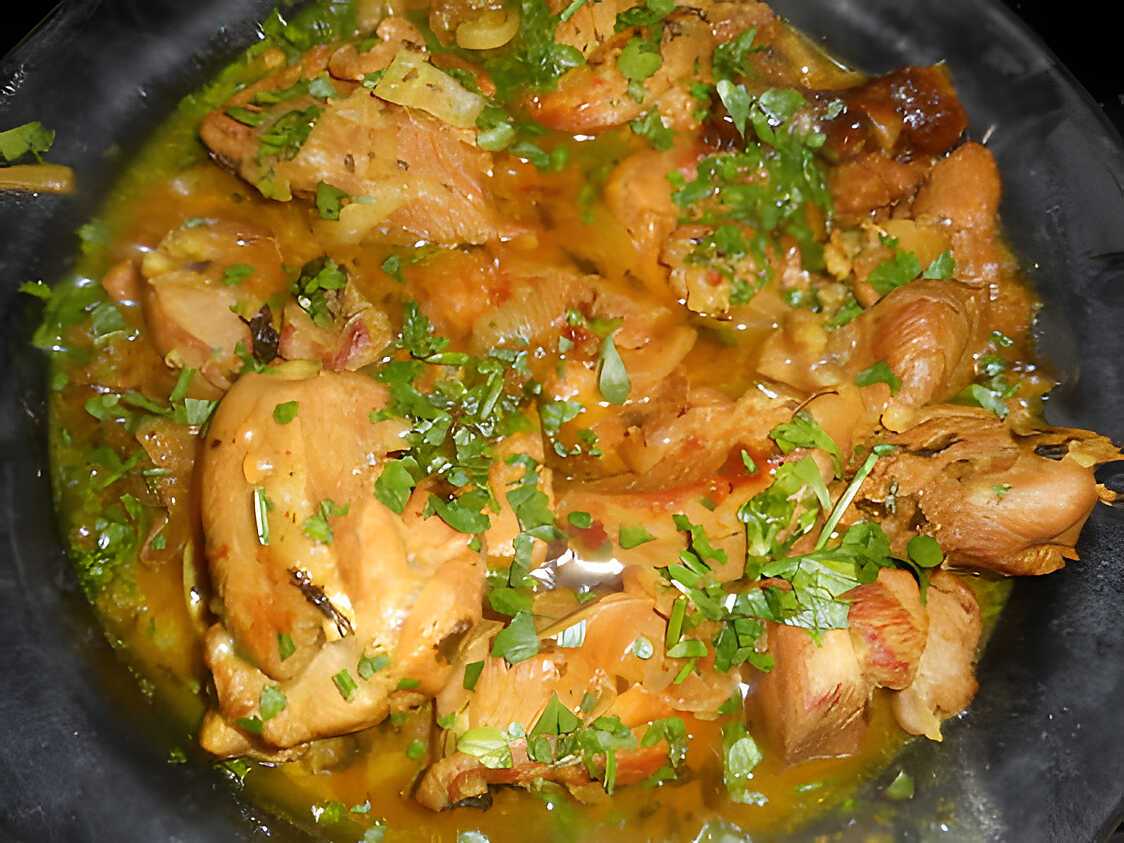 Recette de Sauté de dinde a la lyonnaise