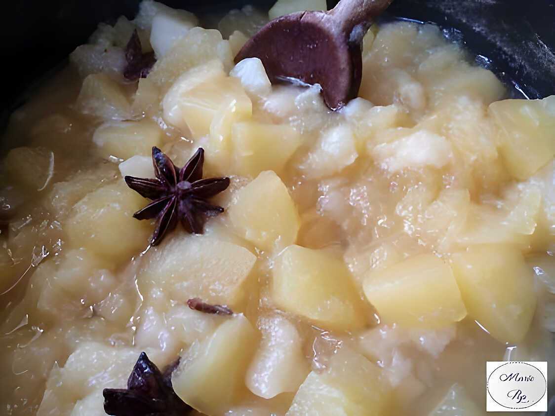 Recette de Compote Pommes Poires badiane