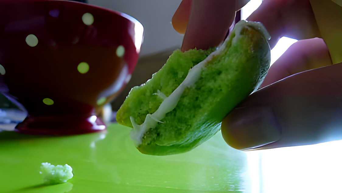 Recette de Biscuits thé matcha & chamallow...