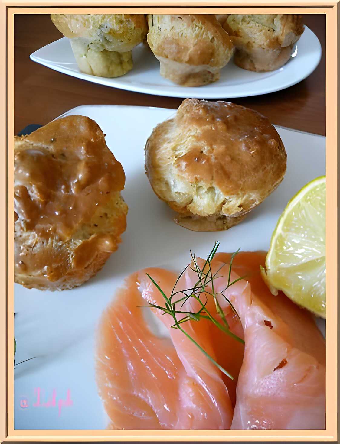 Recette de Muffins au saumon fumé par Oh la gourmande