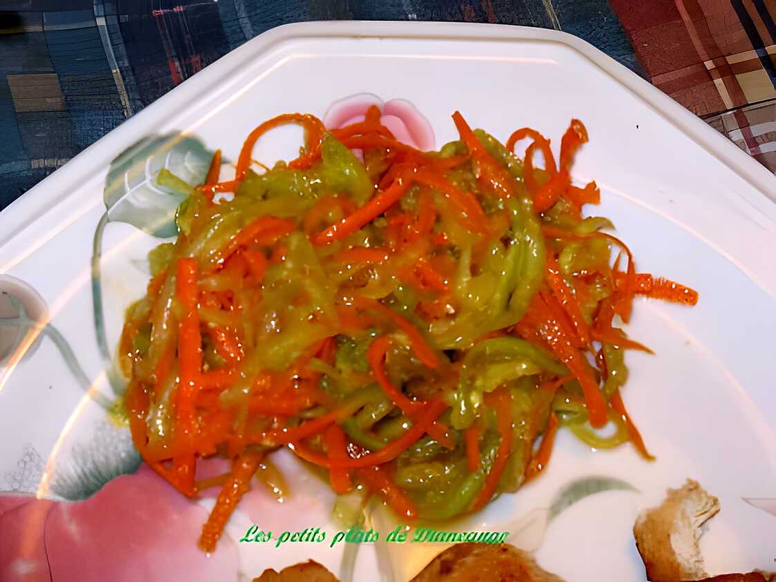 Recette de Salade de concombre et carotte au sésame par dianeange