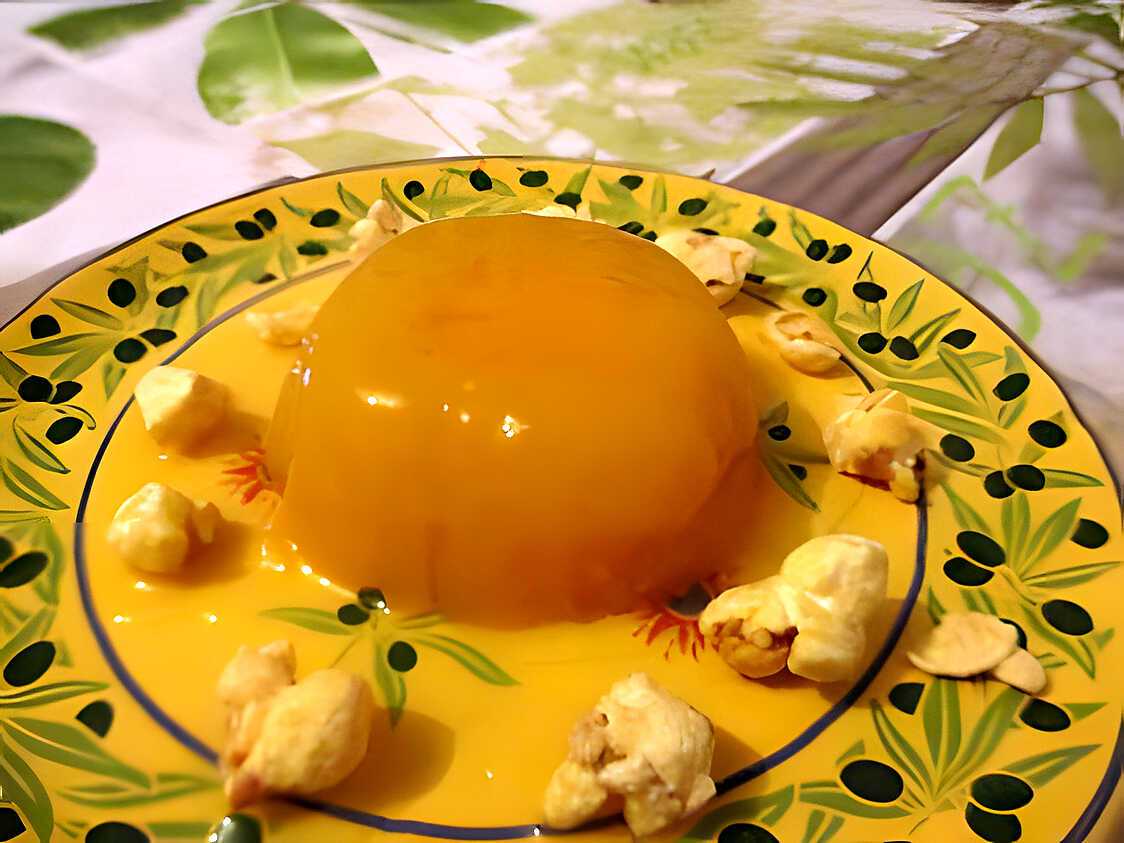 Recette de Blanc manger tuttifruiti a l'abricot (defi tout orange N°3 ...