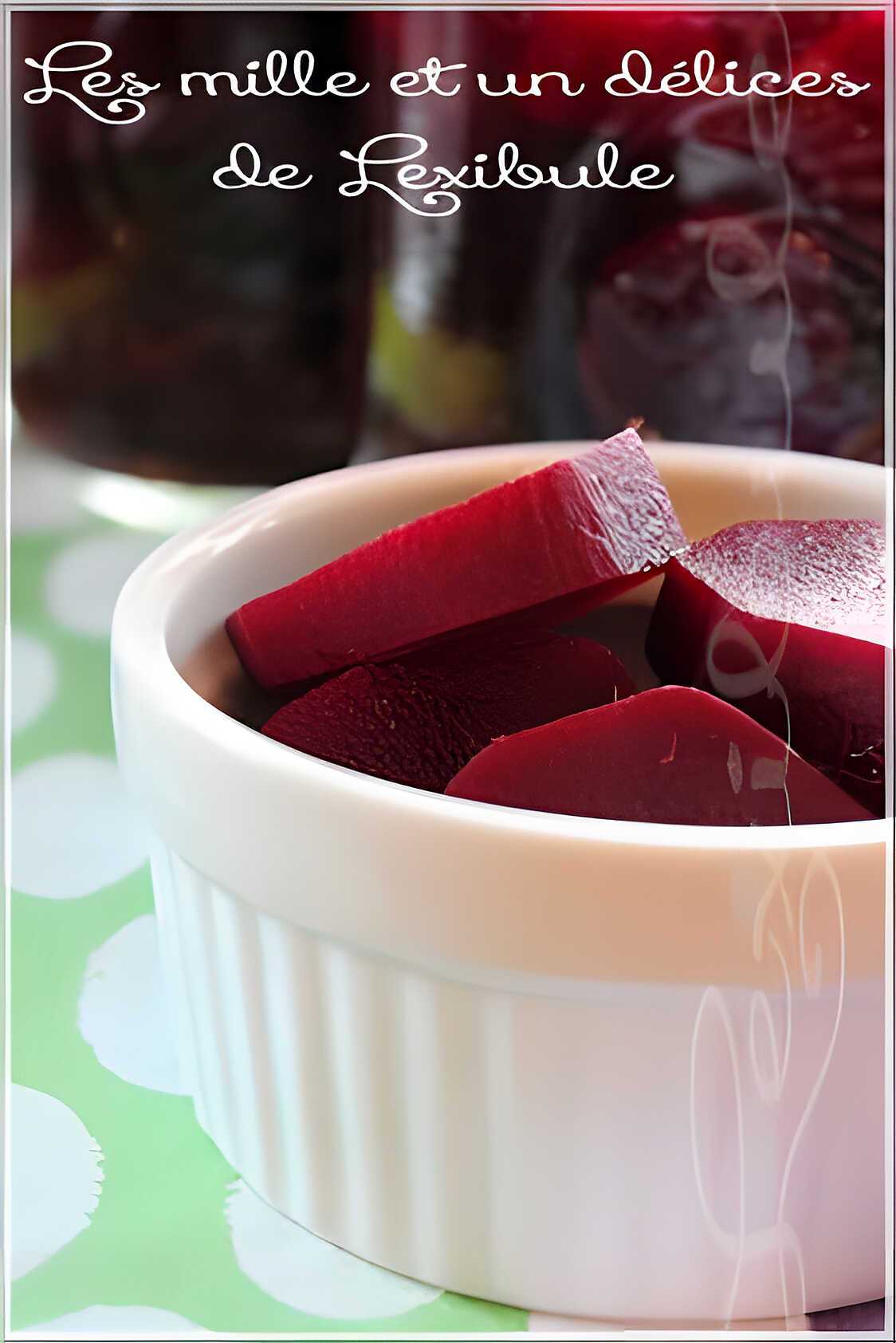 Recette de ~Betteraves marinées~