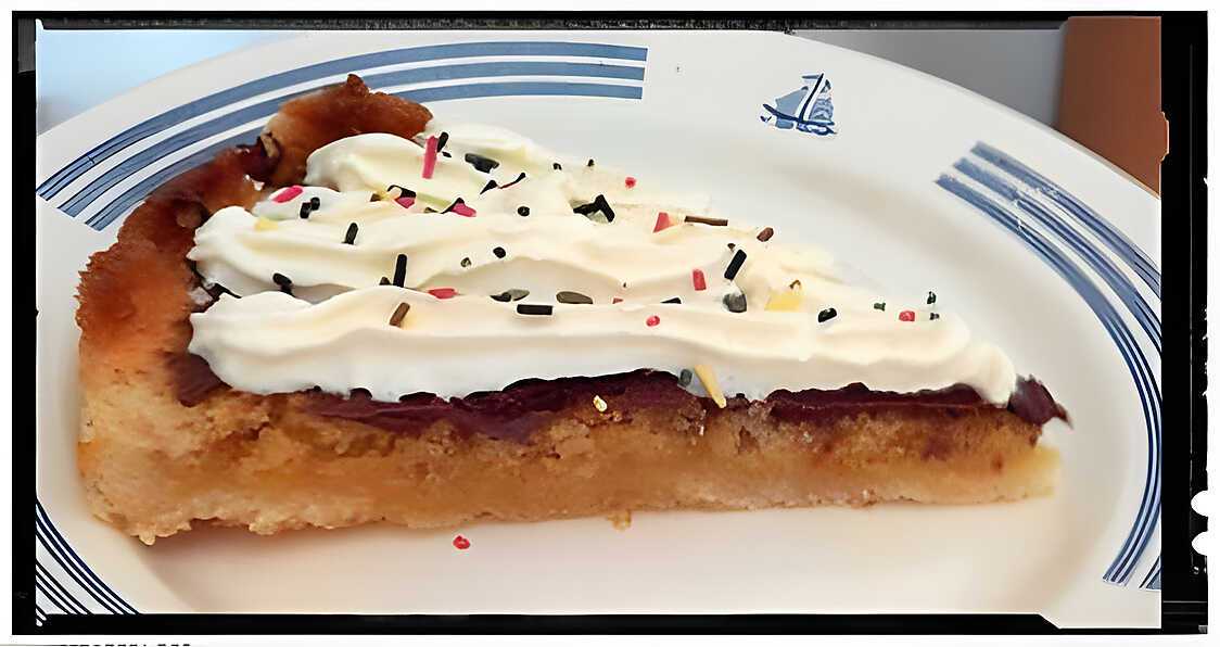 Recette de Tarte sablé frangipane poire pistache chocolat