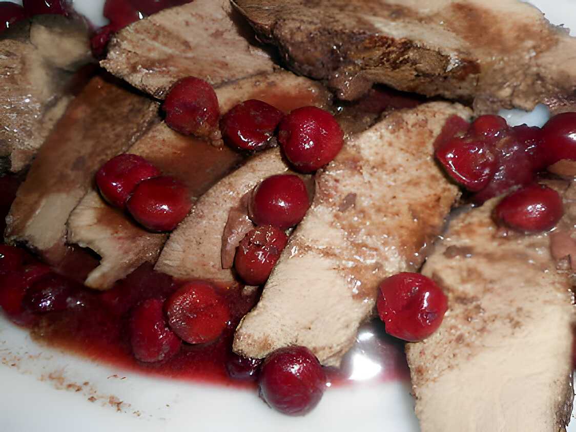 Recette de Roti de sanglier aux griottes