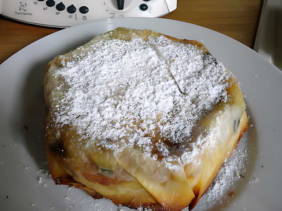 Recette de GRUMBLE abricot / chocolat / banane /pâte filo