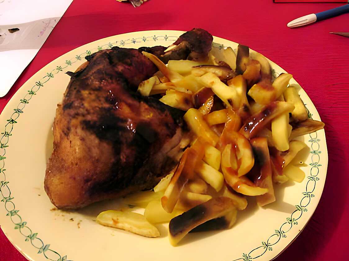 Recette de Poutine accompagnée du poulet enragé de Jeanmerode