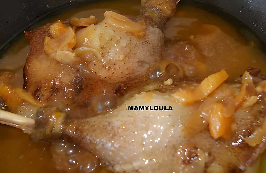 Recette de Cuisses de canard aux abricots