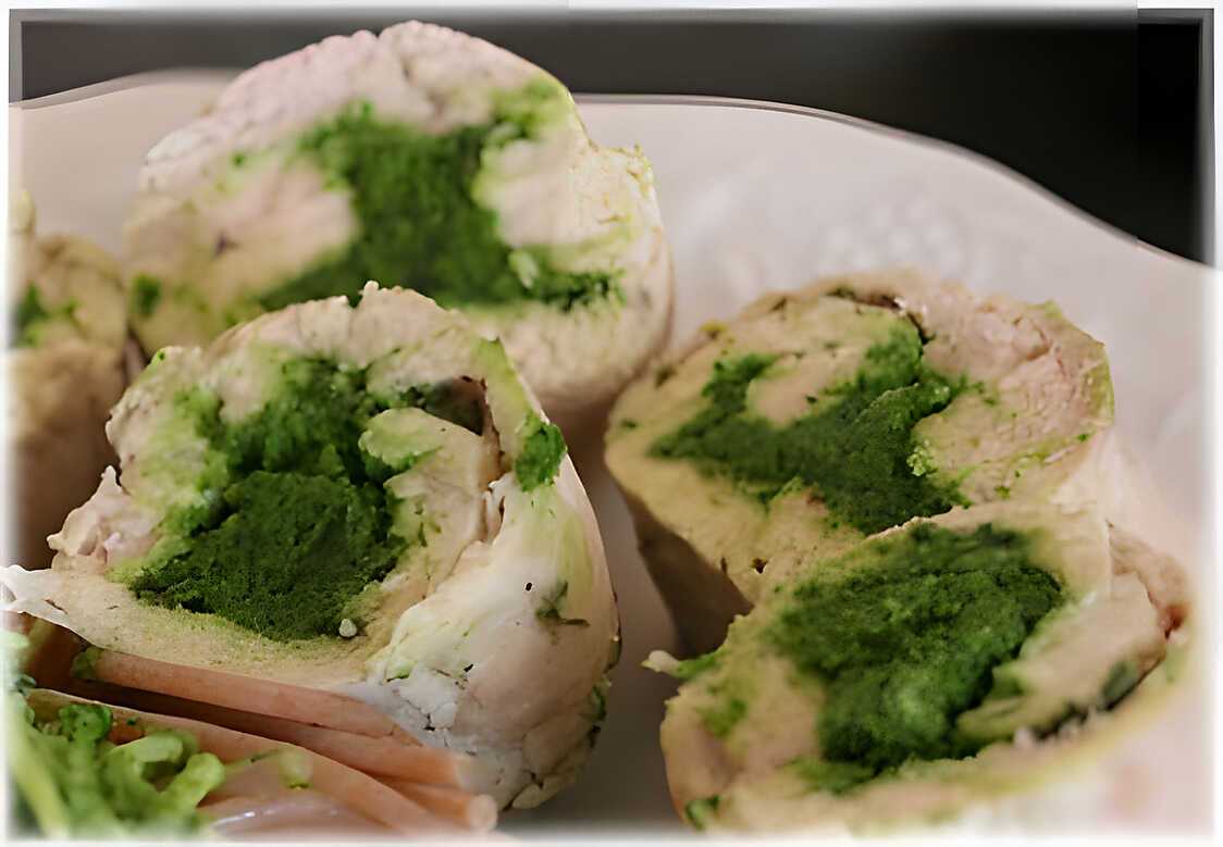 Recette de Roulés de poulet au pesto d'épinard ou comment mettre un ...
