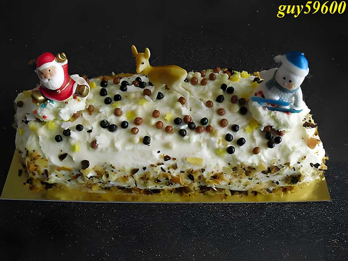 Recette de Bûche pâtissière/poires