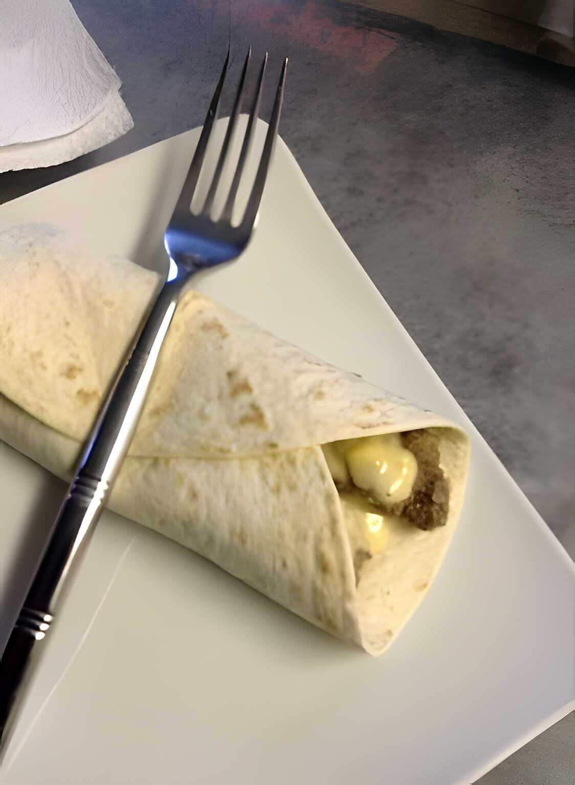 Recette de Wrap boeuf sauce cheddar