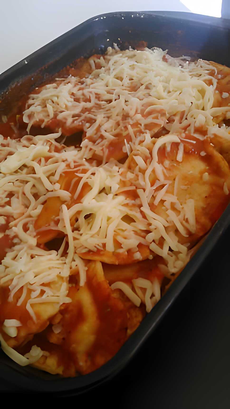 Recette de Ravioles ricotta porc a la sauce tomate