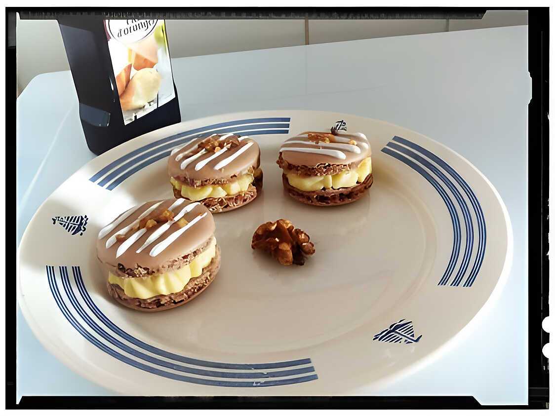 Recette de Macaron cacao fleur d'oranger