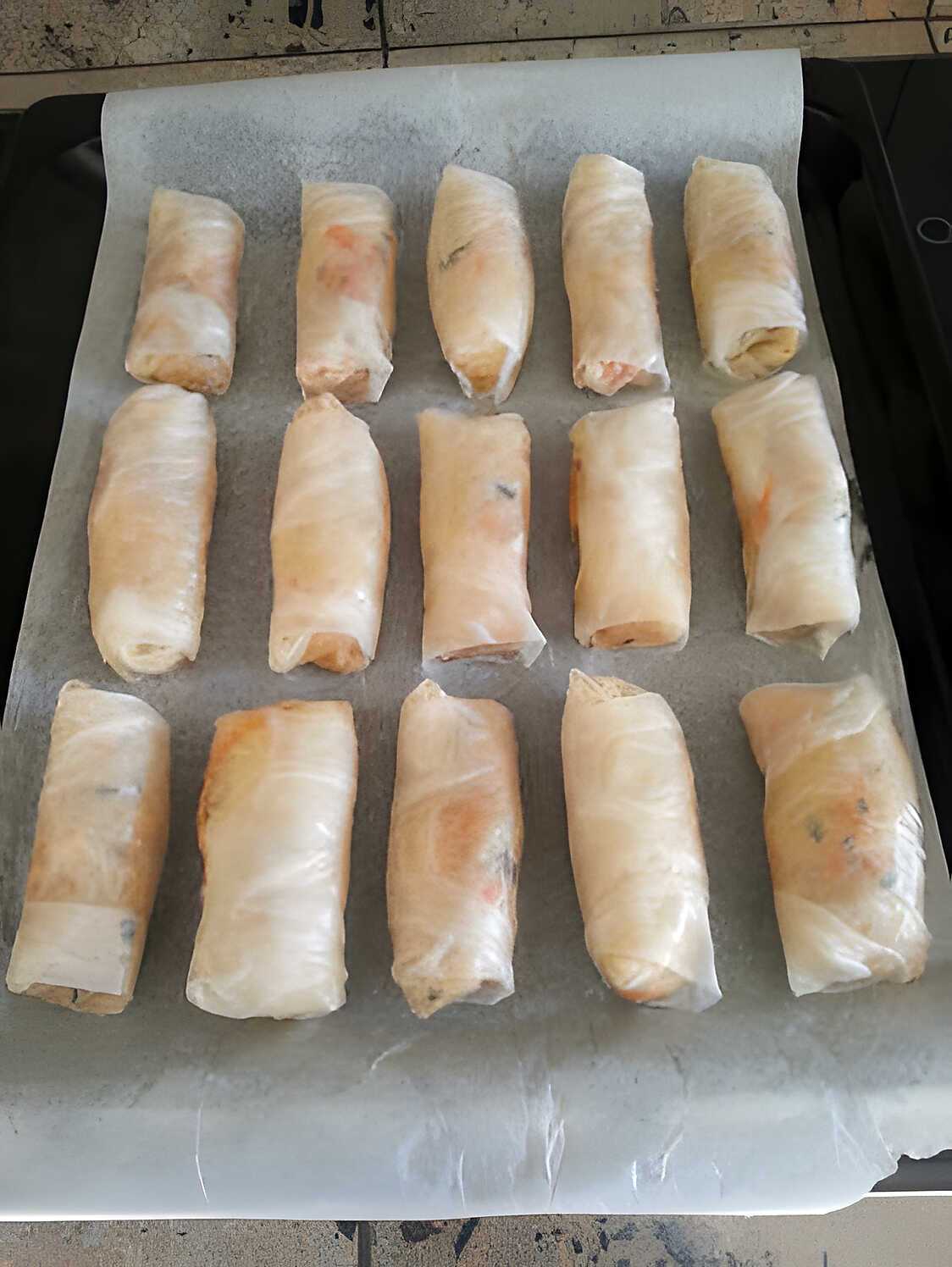 Recette de Nems au poulet (cuits au four)