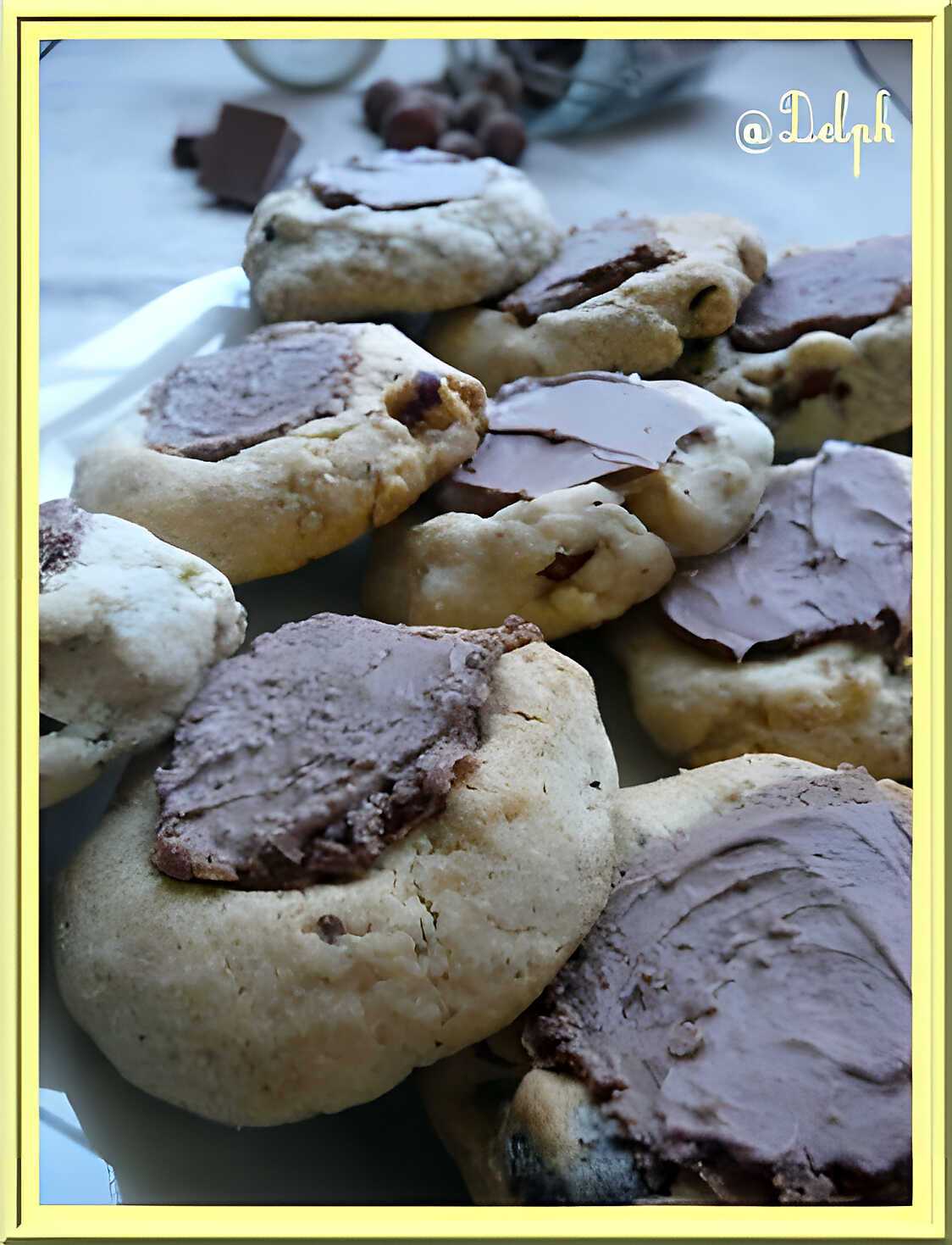 Recette de Cookies noisettes pralinoise
