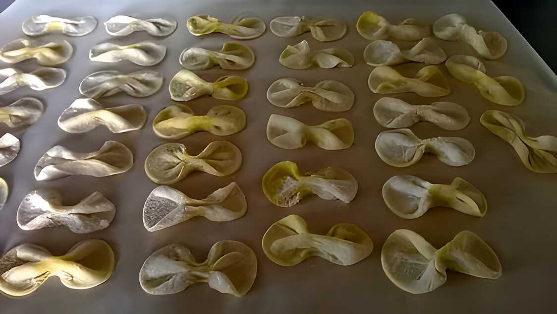 Recette de Pâte fraîche forme papillon