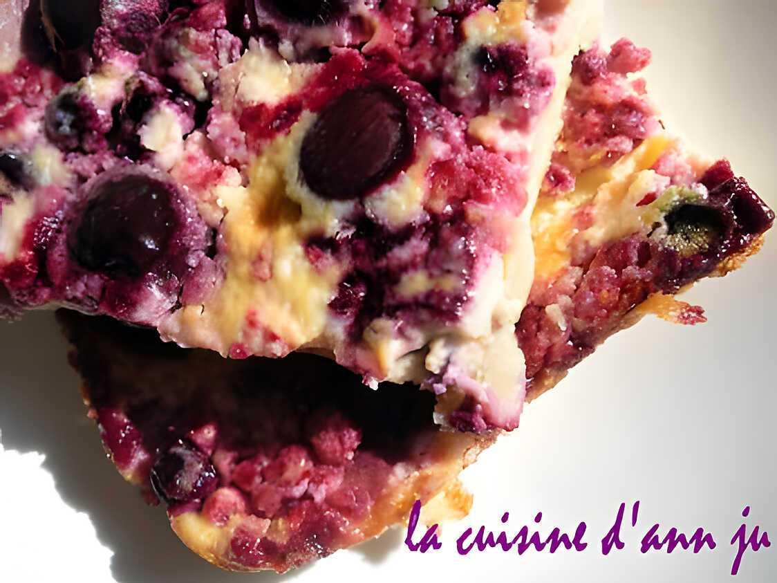 Recette de Clafoutis aux fruits rouges et chocolat blanc