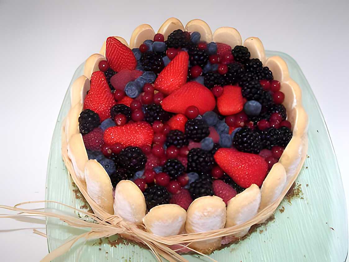 Recette de Charlotte aux fruits rouges par mamy62380