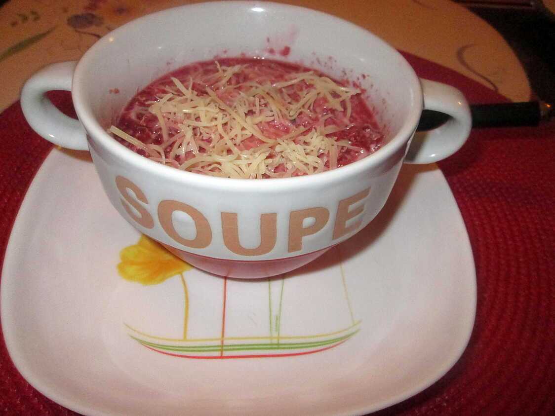 Recette de Potage betterave, pomme