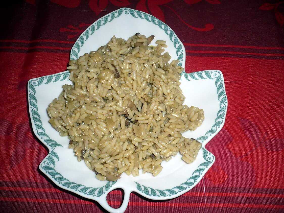 Recette de Risotto rapide champignons/parmesan