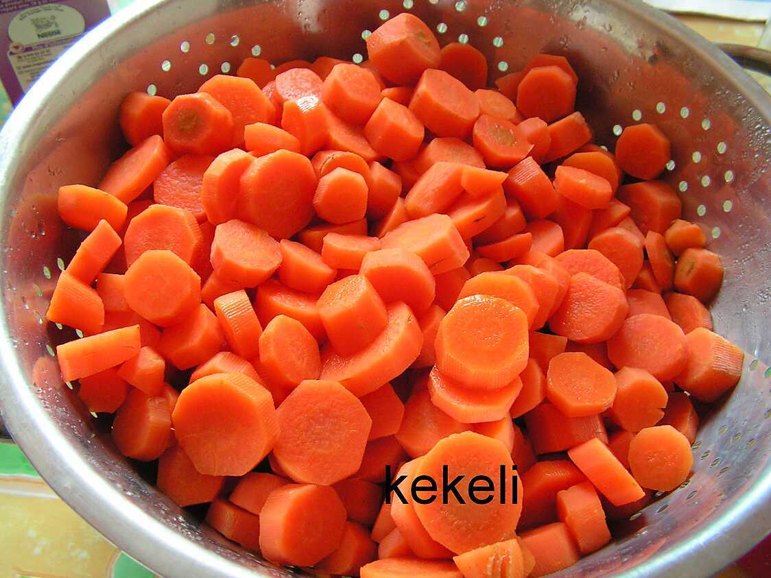 Recette de Congélation carottes