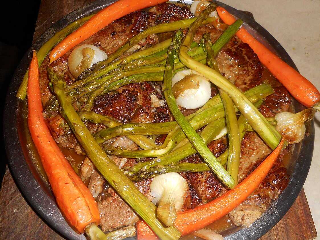 Recette de Tendrons de veau aux asperges vertes