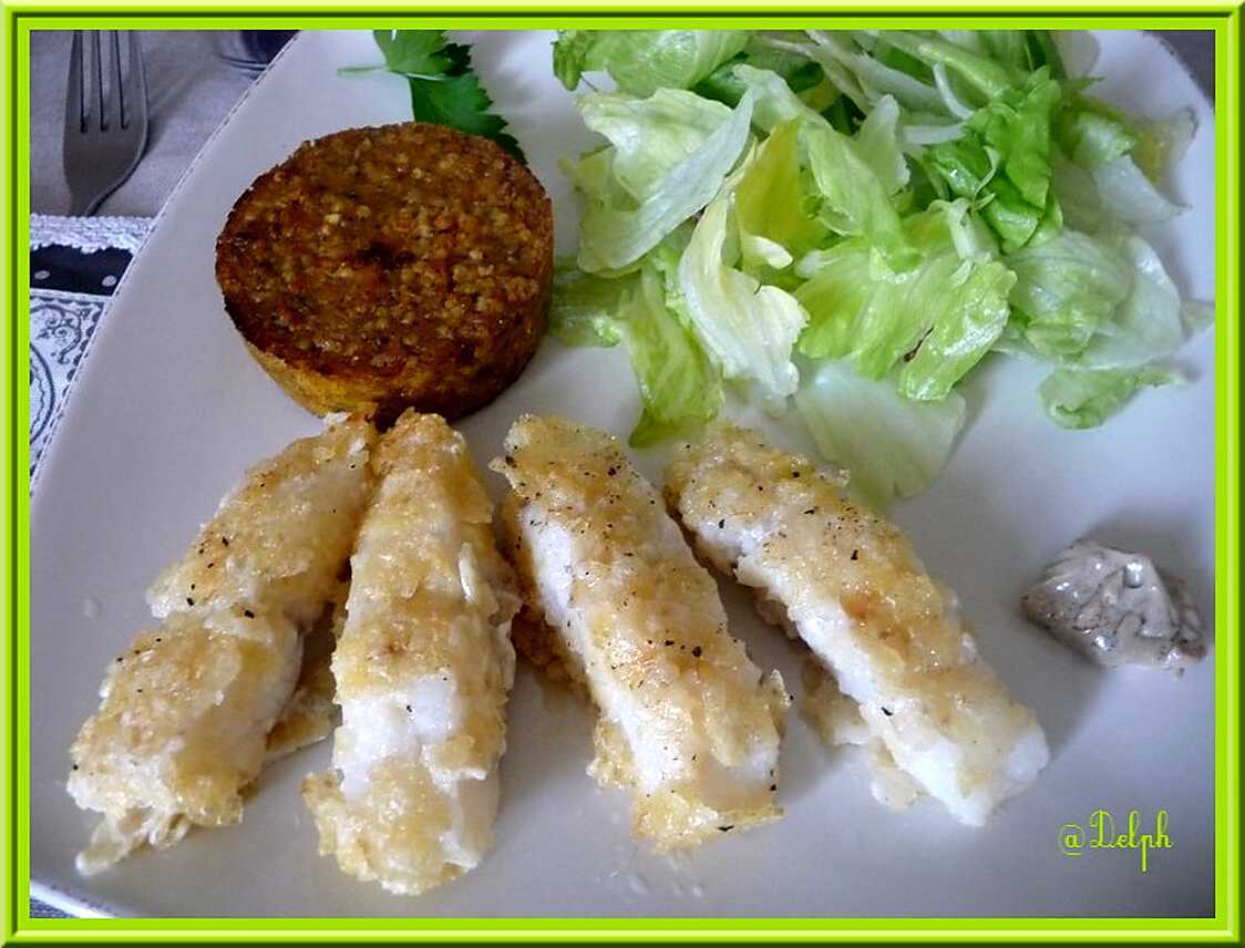 Recette de Cabillaud pané aux chips