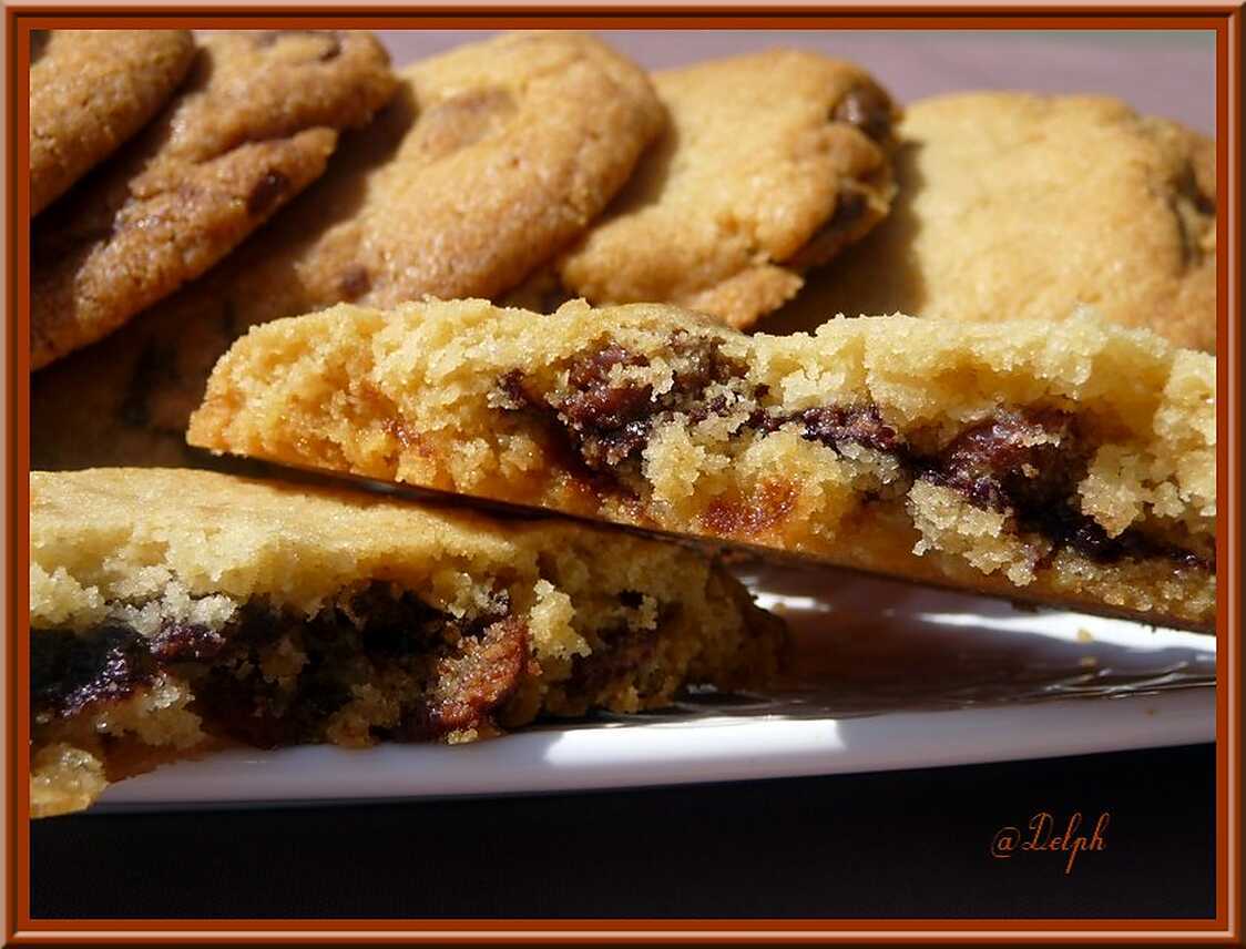Recette de Cookies fourrés au chocolat