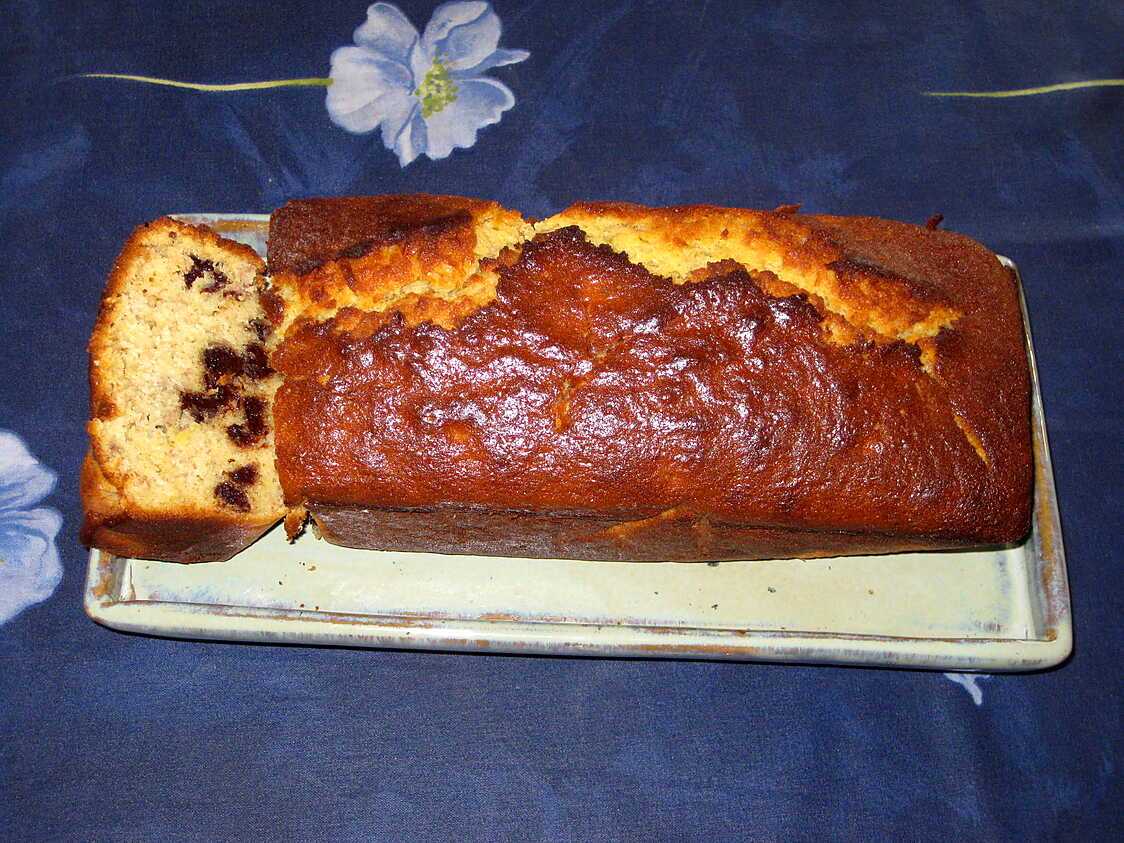 Recette de Cake à la banane et aux pépites de chocolat par nouja