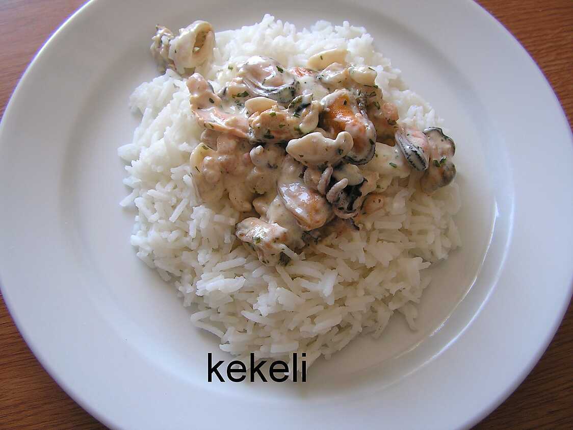 Recette de Cocktail de fruits de mer au riz