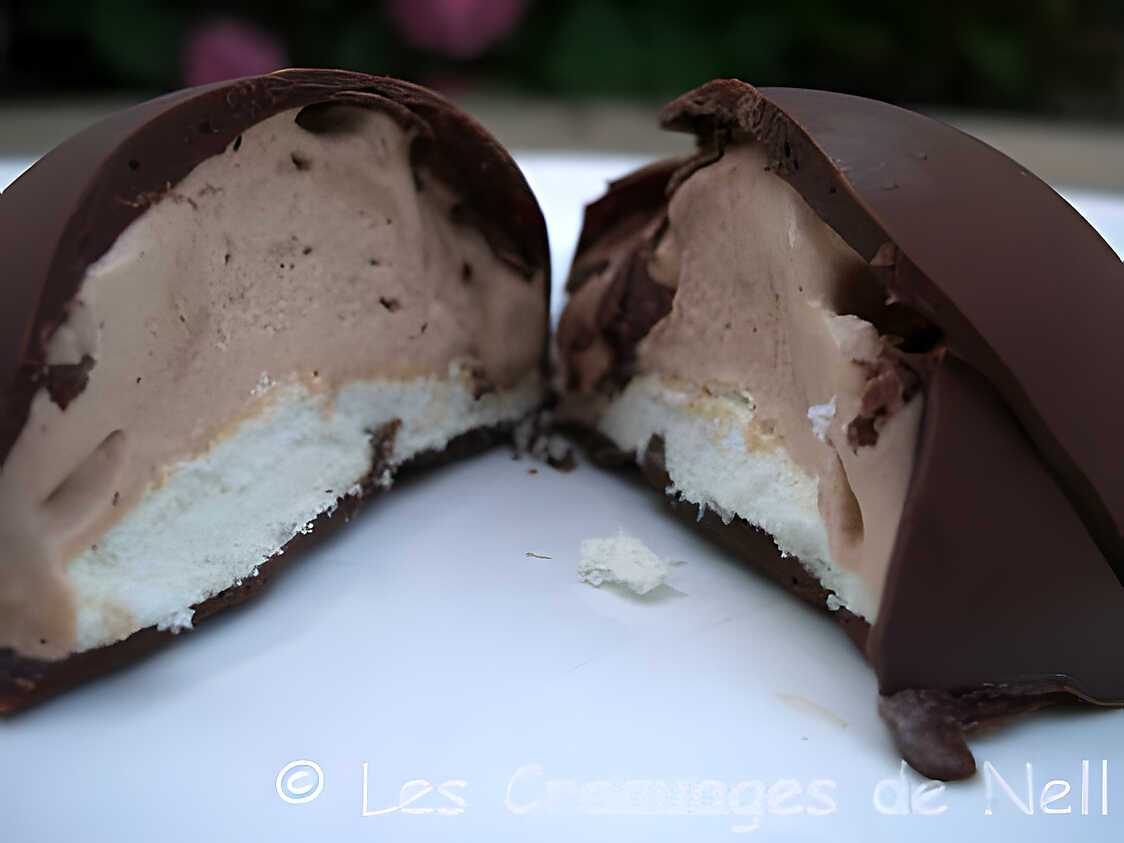 Recette d'Igloo chocolatée et son lit meringué
