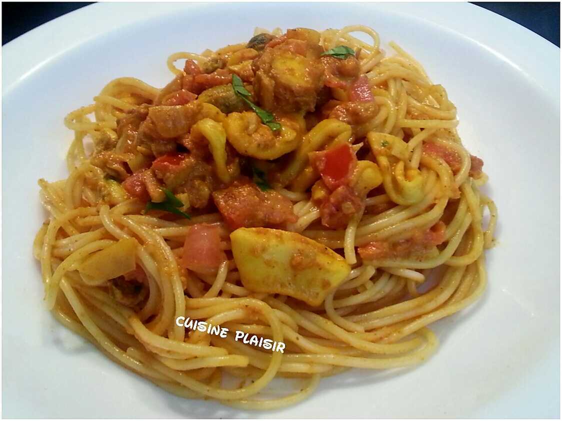 Recette de Pâtes aux fruits de mer par Cuisineplaisir