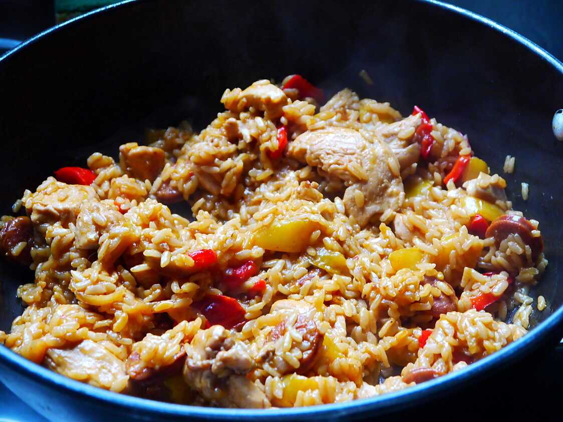 Recette de Poulet au chorizo par fanfan