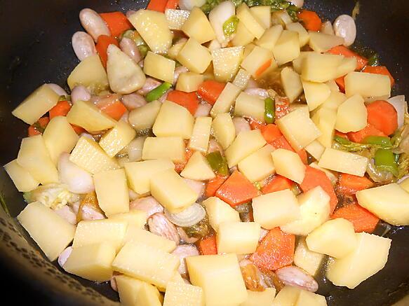 Recette de JARDINIERE FRAICHE PILON DE POULET