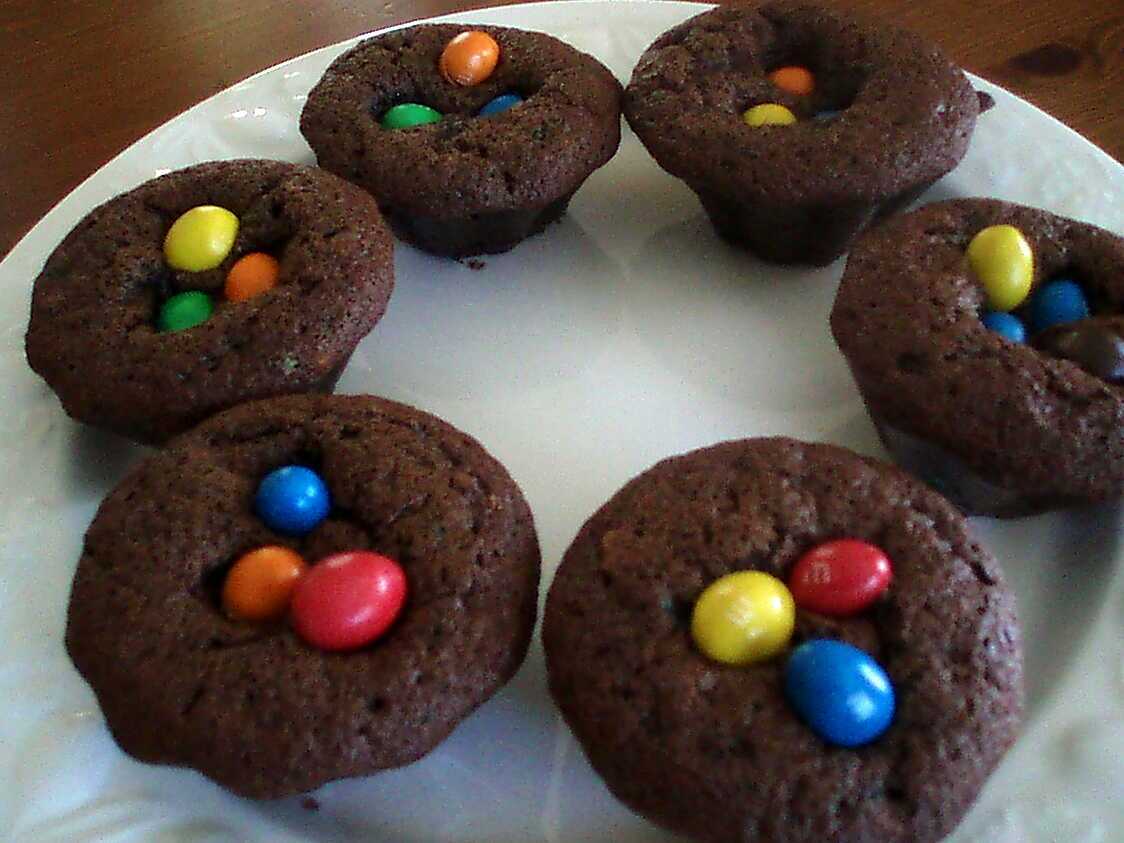 Recette de Petits gâteaux au chocolat et M&M's