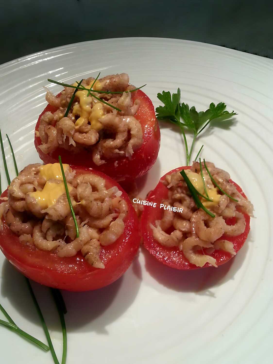 Recette de Tomates aux crevettes grises 'Belgique', sauce cocktail