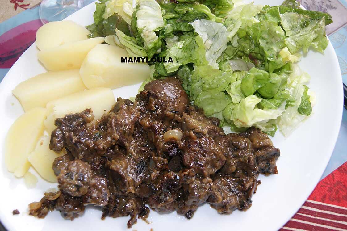 Recette de Rognon de boeuf sauté au Madère et à la moutarde