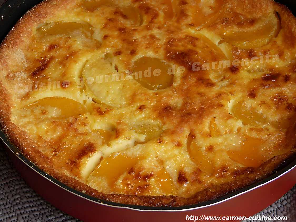 Recette de Gâteau de pêche à la ricotta